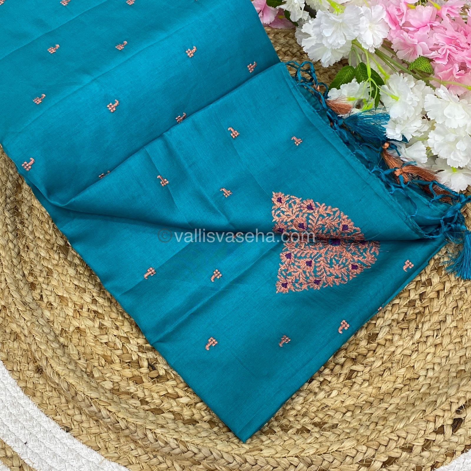 Butter Silk - Ramar Blue and Purple shade - VVBS001 – Vallis Vaseha