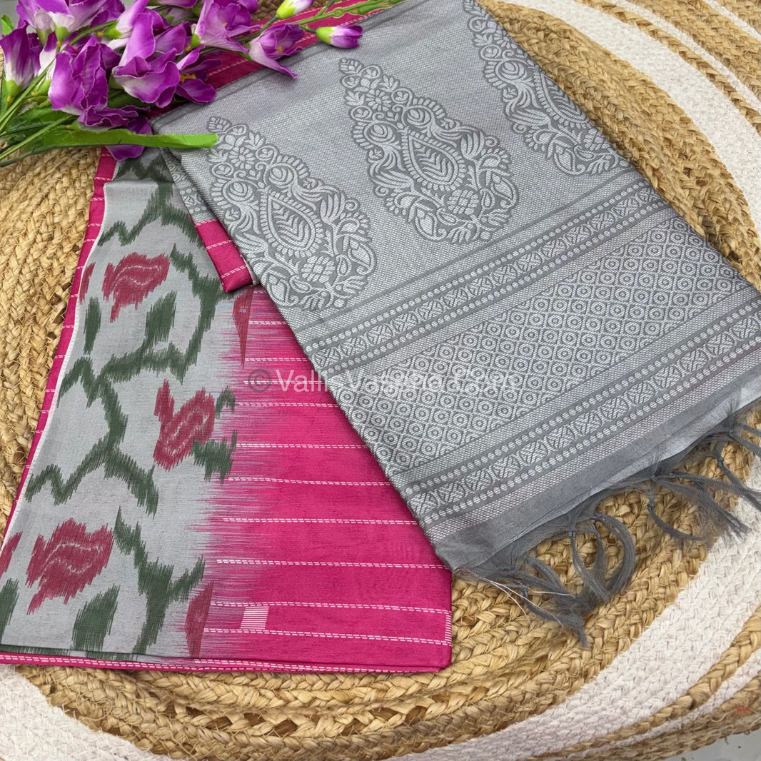 Flat 100/- less - Semi Chappa - Light Weight Saree - Book Soon V ...